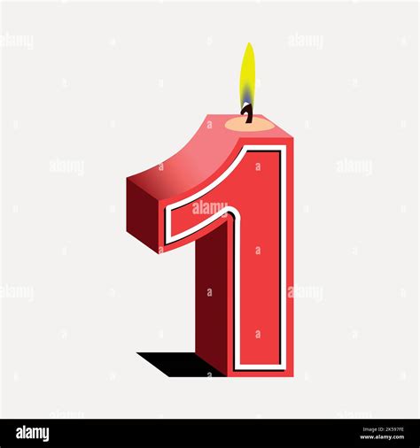 1st Birthday Candle Clip Art