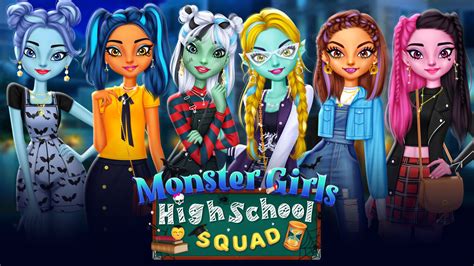 Monster Girls High School Squad Halloween Game Play Online At Simplegame