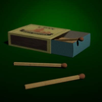 спичечная коробка 3D Модель $5 - .3ds - Free3D
