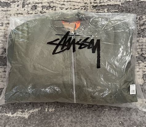Comme Des Garcons × Stussy Stüssycdg Ma 1 Bomber Jacket Olive Grailed