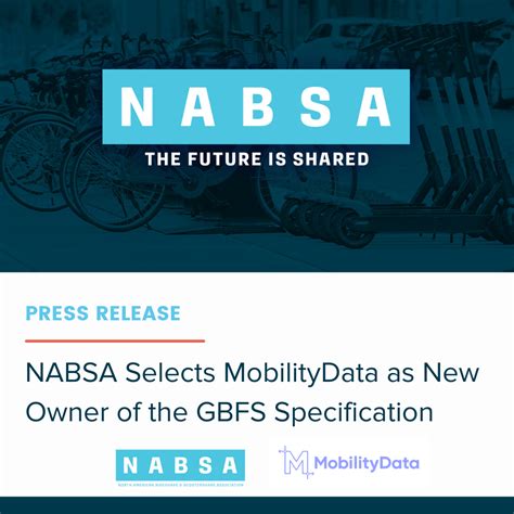 NABSA Selects MobilityData As New Host Of The GBFS Specification North American Bikeshare