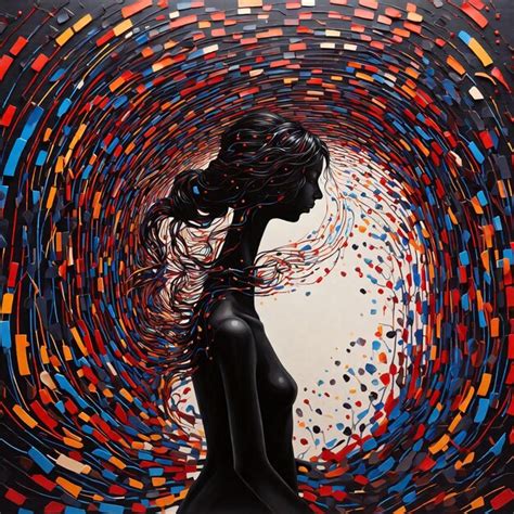 Premium Photo Binary Code Streams Of Information Form A Tunnel In