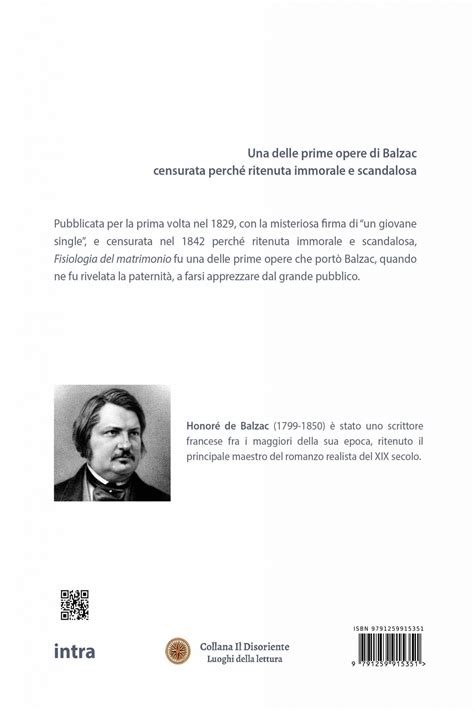 Honoré De Balzac Fisiologia Del Matrimonio Edizioni Intra