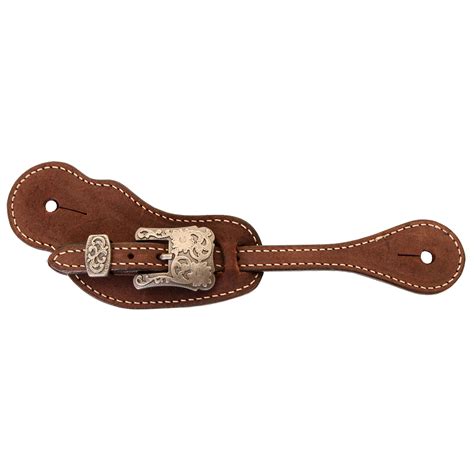 Ss180 Brown Rough Out Spur Straps Double J Saddlery