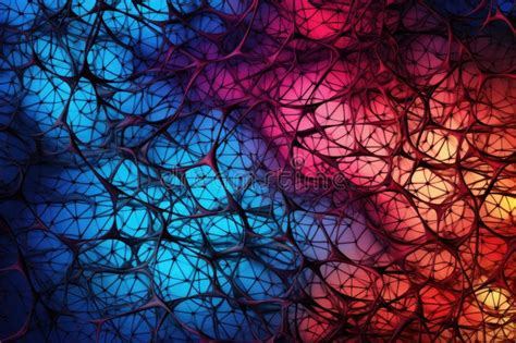 abstract background with neural pattern design connecting lines and