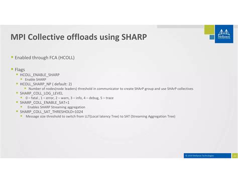 Sharp In Network Scalable Hierarchical Aggregation And Reduction