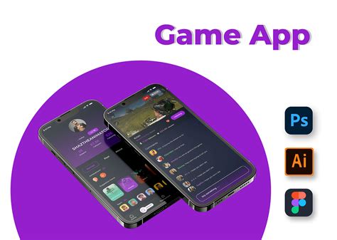 game app design ui behance