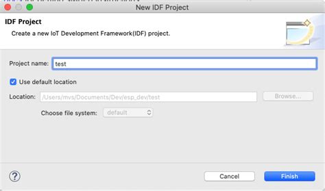 Workspace Location Can T Include Space To Create ESP IDF Project IEP Issue