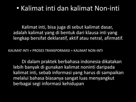 PPT - kalimat PowerPoint Presentation, free download - ID:3155288