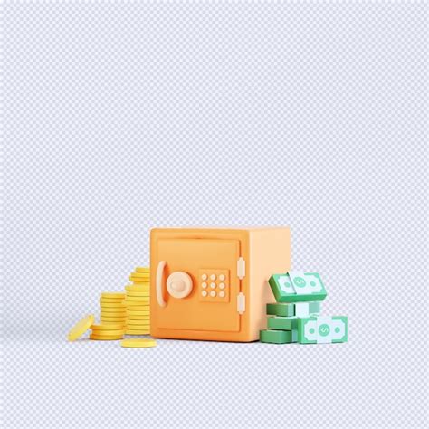 Premium Psd 3d Rendering Coin Objects Simple Financial Related Icons