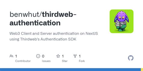 github benwhut thirdweb authentication web3 client and server
