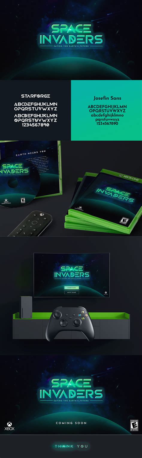 Space Invaders Game Logo Design Behance Behance