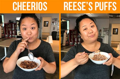 We Taste Tested Chocolate Peanut Butter Cheerios Vs Reeses Puffs In