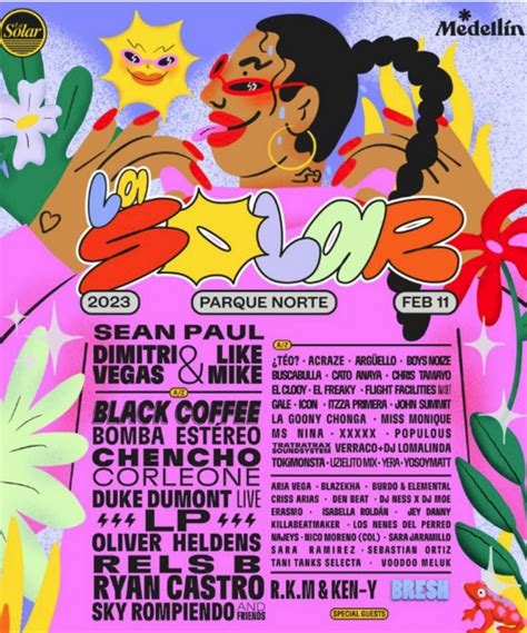La Solar 2023 Artistas Que Conforman El Cartel Del Festival