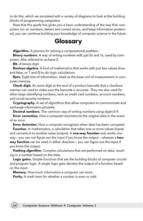 computer science without a computer volume 1 level