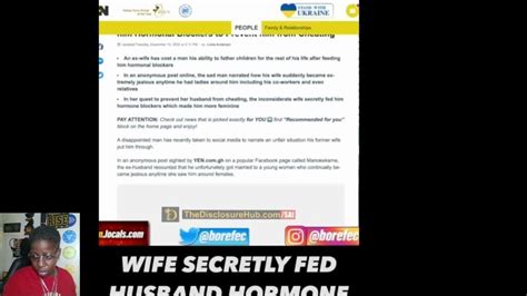 😱omg Wife Secretly Feeds Husband Hormone Blockers😱 Youtube