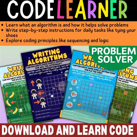 Computer Free Algorithm Writing Coding Unplugged Activty For Grade 1 3