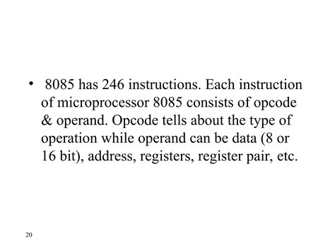 8085architecture Of Microprocessor Electricals Ppt