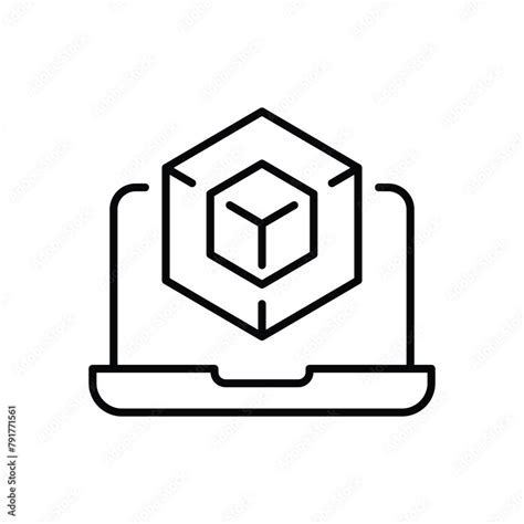 Engineering Development Icon Simple Outline Style 3d Modeling Services Estate Development