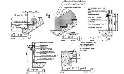 Section View Of Control Room Staircase Details Are Given In This D Autocad Dwg Drawing File