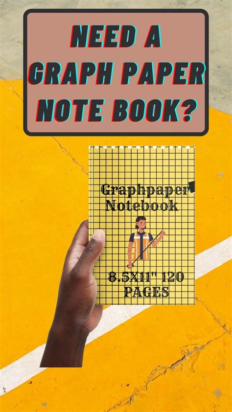 Graph Paper Notebook Cute Yellow Graph Paper Journalnotepadfor