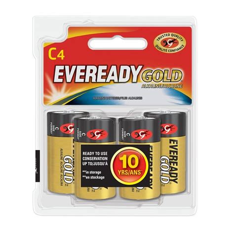Eveready Alkaline C Batteries C Cell Batteries 4 Ct Delivery Or