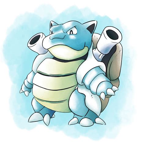 Blastoise Redblue Sprit Sugimori Style By Rorymch On Deviantart