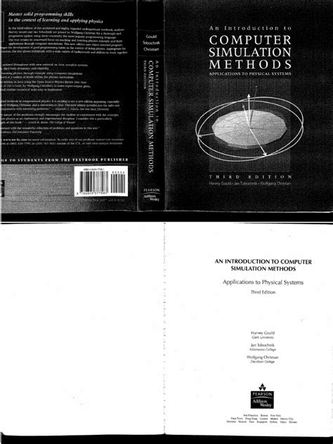 gould introduction to computer simulation methods 3rded pdf