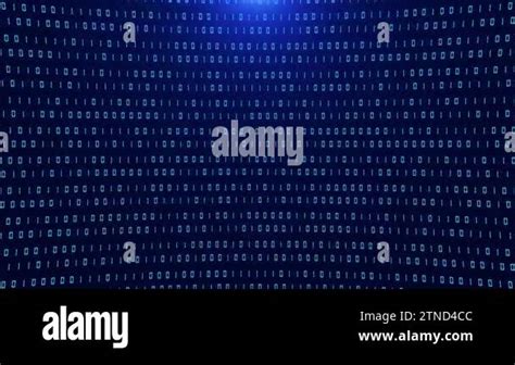Matrix Rain Of Digital HEX Code Computer Generated Abstract Technology