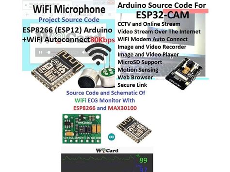 Free Arduino Projects Wifi Microphone Wifi Camera