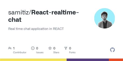 Github Samitizreact Realtime Chat Real Time Chat Application In React