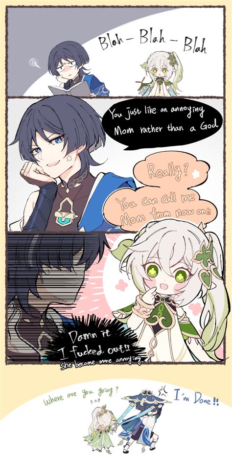 Scaramouche Nahida Wanderer And Aranara Genshin Impact Drawn By Tirlleneill Danbooru