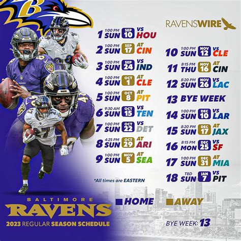 Printable Schedule Ravens Free Schedule Printable 2026