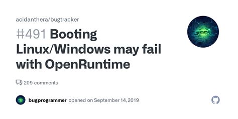 Booting Linux Windows May Fail With Openruntime · Issue 491