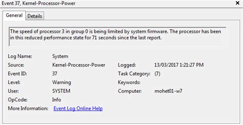 Windows 7 Kernel Processor Power Event ID 37 Super User