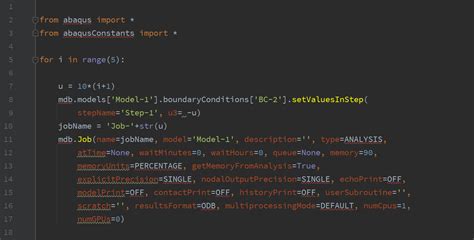 Abaqus Python脚本到底应该怎么写？一文带你入门 哔哩哔哩