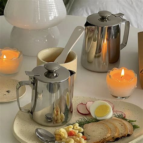 두꺼운 스테인레스 스틸 우유 거품 주전자 휴대용 바리스타 공예 라떼 카푸치노 투수 머그잔 에스프레소 커피 컵 350 Ml 600ml