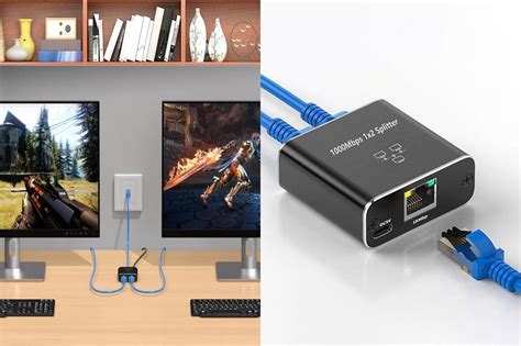 Spm Crosstalk Free Ethernet Splitter High Speed Ethernet Splitter 1000mbps For Stable Networking