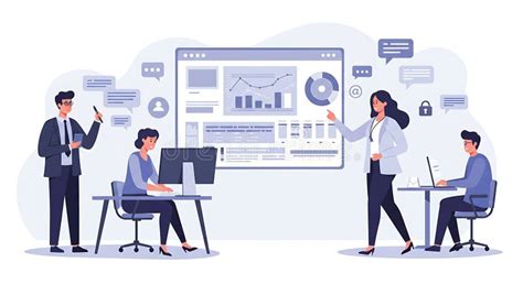 Ai Powered Business Analytics Stock Illustration Illustration Of
