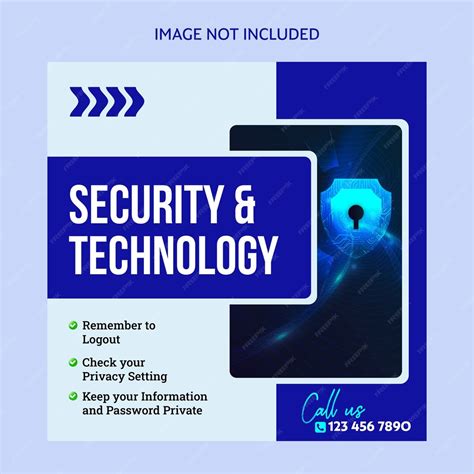 Premium Vector Vector Cyber Security Squared Flyer Template