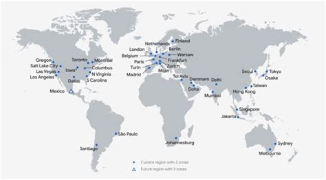 Google Clouds Data Center Locations Regions And Availability Zones Dgtl Infra