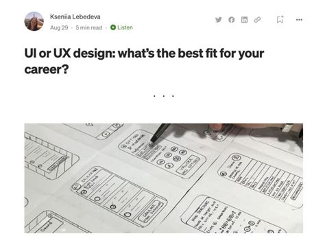 Kseniia Lebedeva On Linkedin Writing Medium Uxdesign Uidesign Career