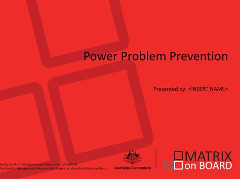 PPT Power Problem Prevention Presented By PowerPoint Presentation ID