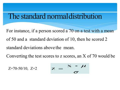 Lecture 4 The Normal Distributionpptx