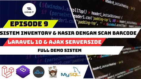 membuat sistem inventory and kasir dengan laravel 10 ajax server side