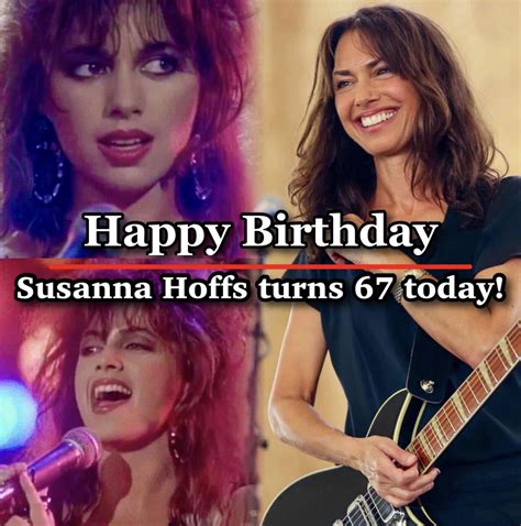 80s Happy 67th Birthday To The Charismatic Frontwoman Of The Bangles Susanna Hoffs Hoffs Co