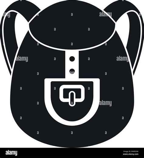 camp backpack icon simple illustration of camp backpack vector icon