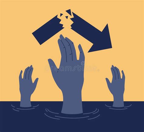 Crisis Concept Bankruptcy With Falling Down Profit Graph And Money Stock Vector Illustration