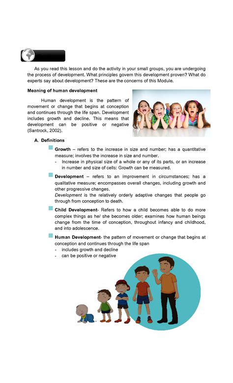 SOLUTION: Ed 101 child and adolescent learners and learning principles lesson 1 human ...