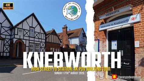 Knebworth Village And High Street Hertfordshire 4k Pov Walking Tour